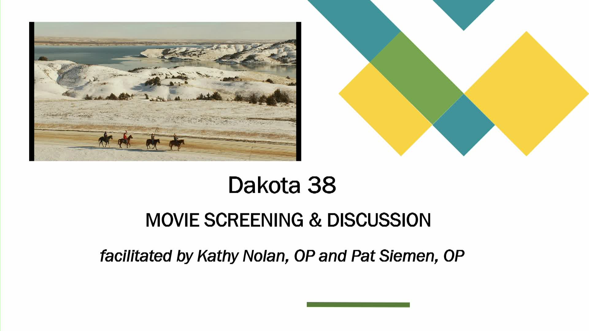 Viewing of Documentary, Dakota 38 - 4-15-2025